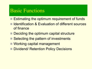 Introduction of financial management | PPT