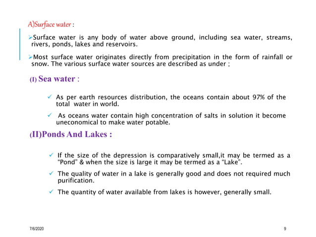 Basics of Water supply and sanitation Engineering | PPTX | Water ...