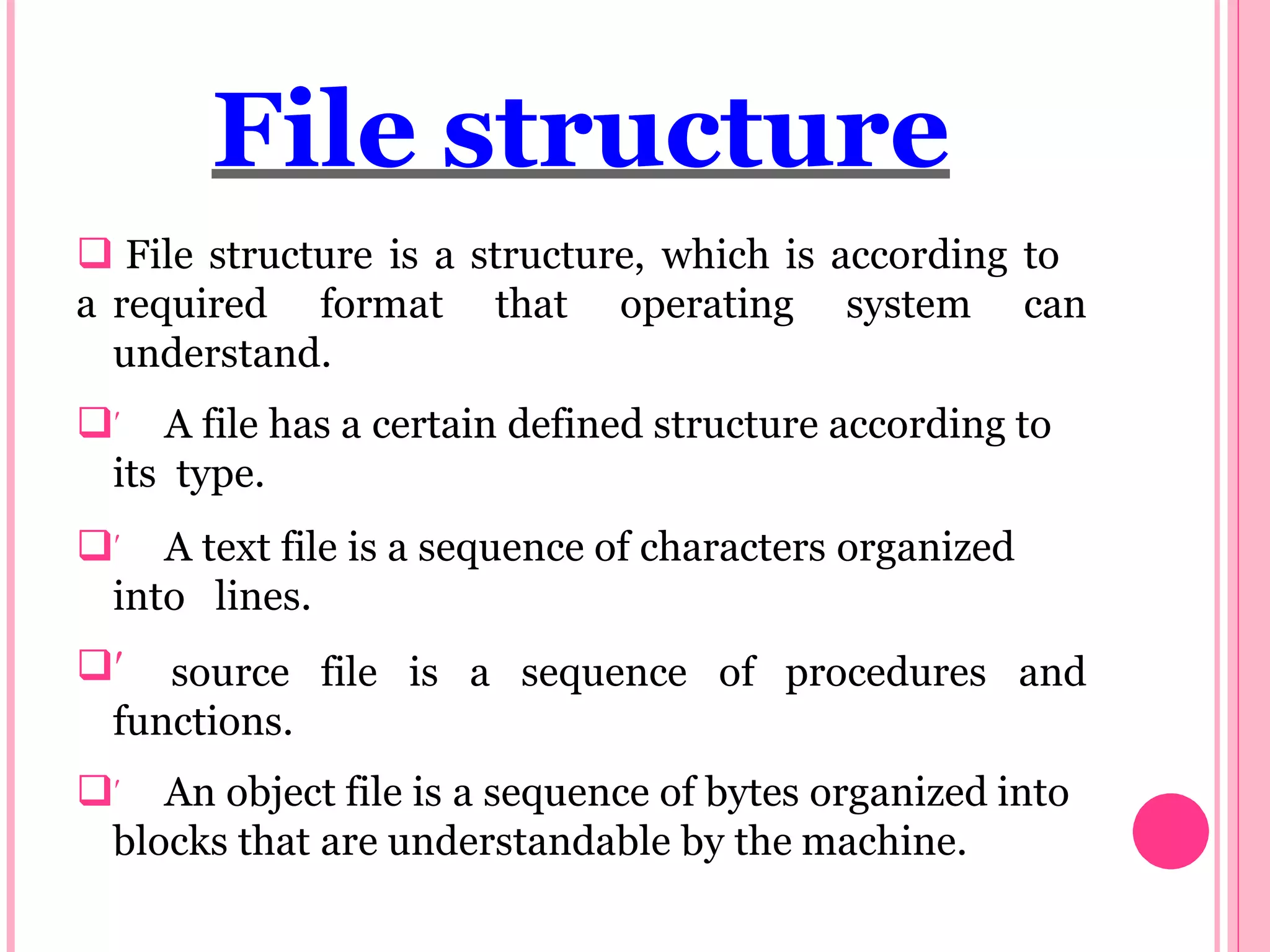 Introduction to File System | PPTX