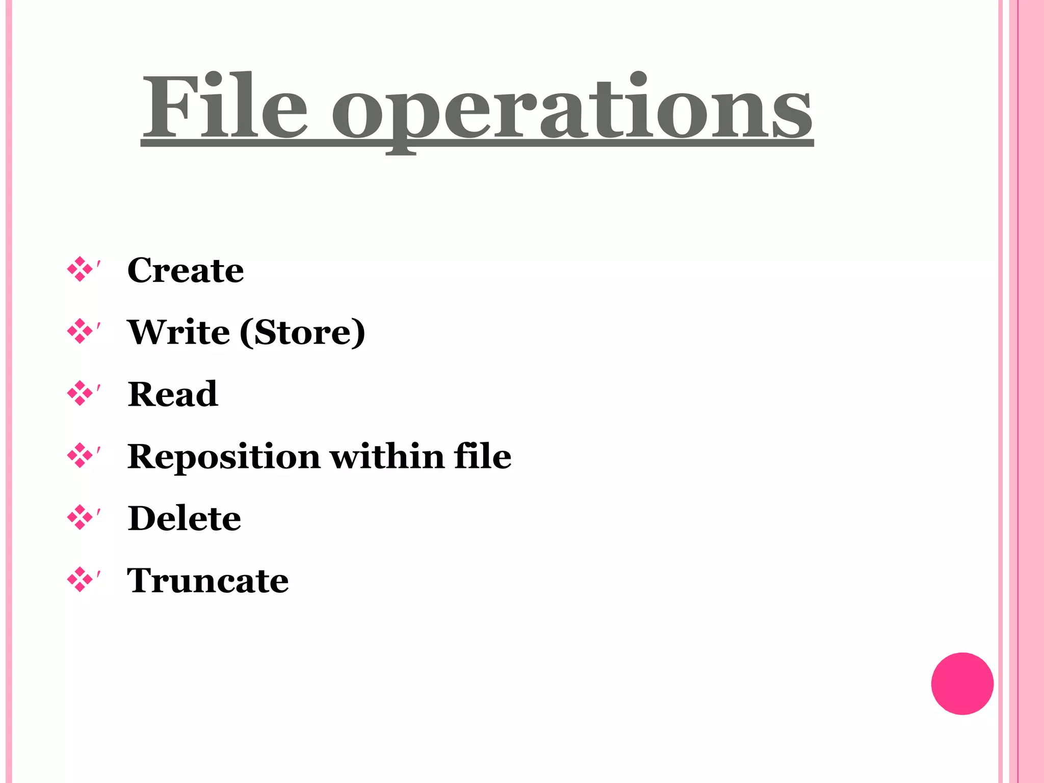 Introduction to File System | PPTX