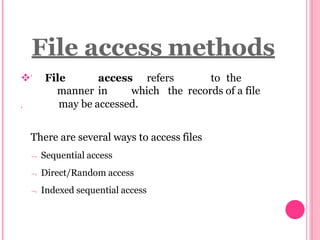 Introduction to File System | PPTX