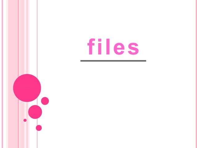 Introduction to File System | PPTX