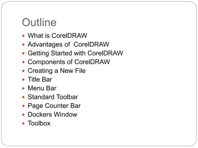 Introduction to CorelDRAW | PPTX