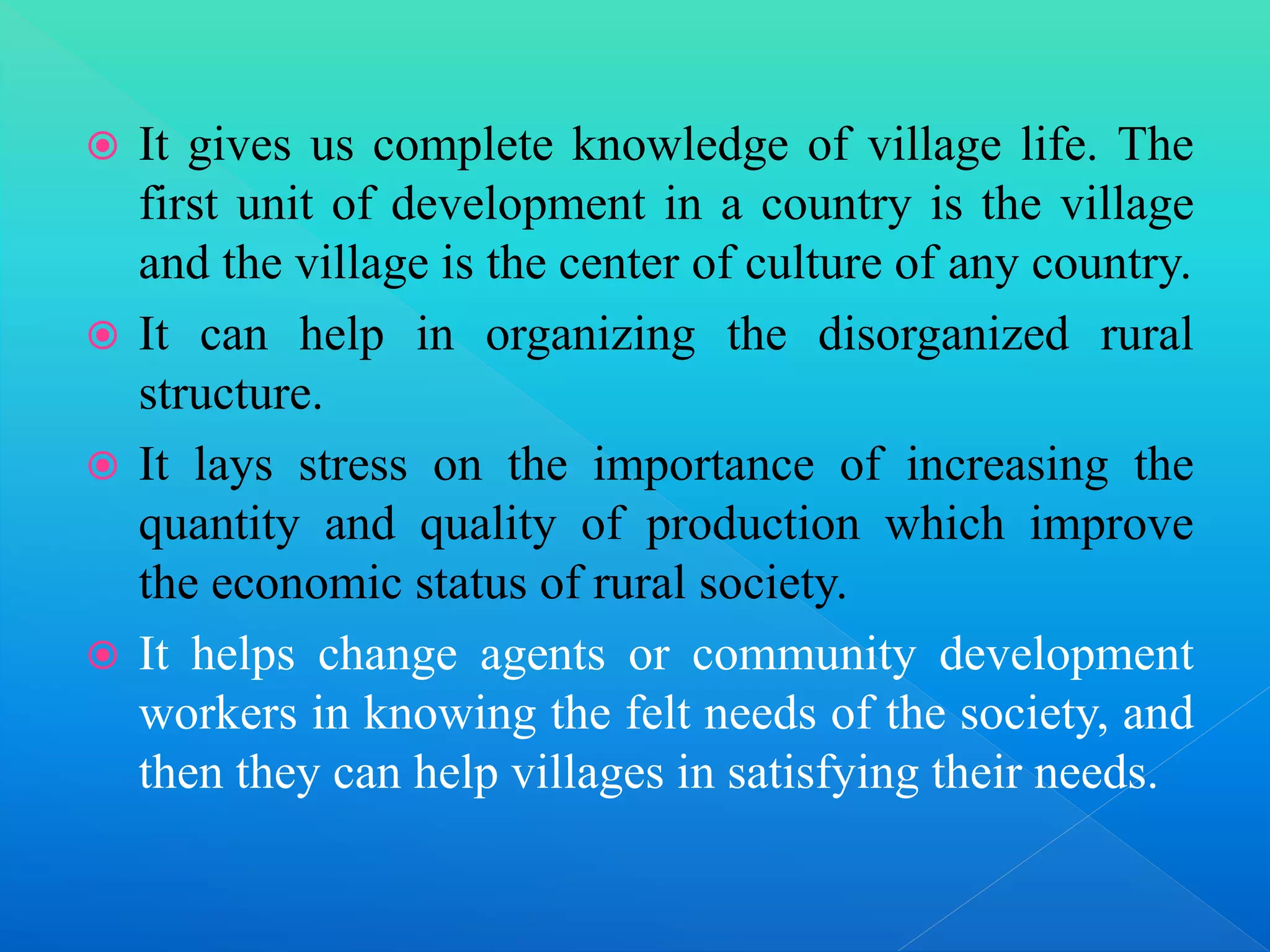 Introduction to rural sociology | PPTX