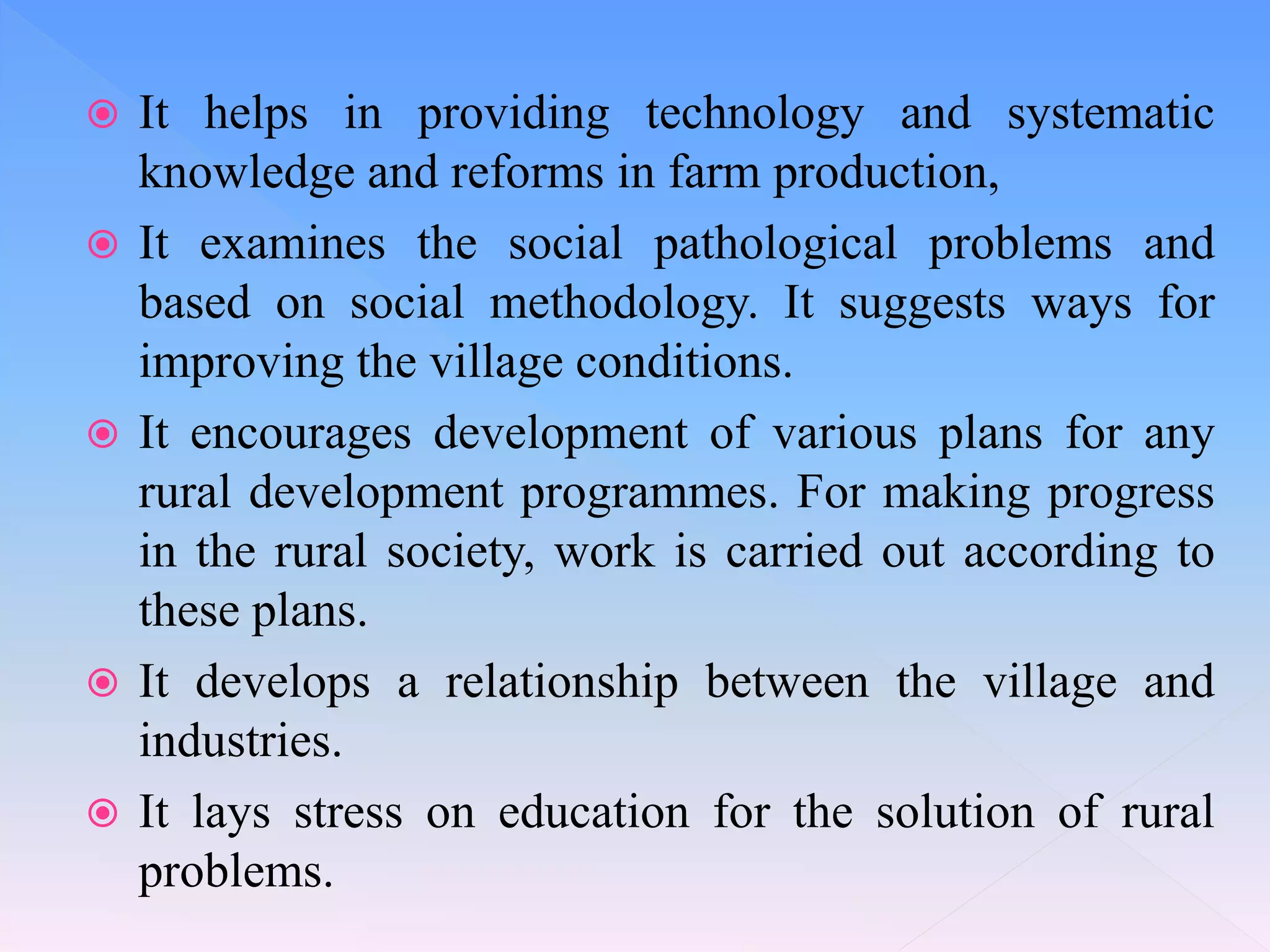 Introduction to rural sociology | PPTX