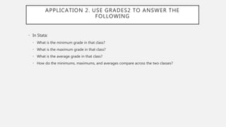 Introduction - Using Stata | PPTX