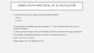 Introduction - Using Stata | PPTX