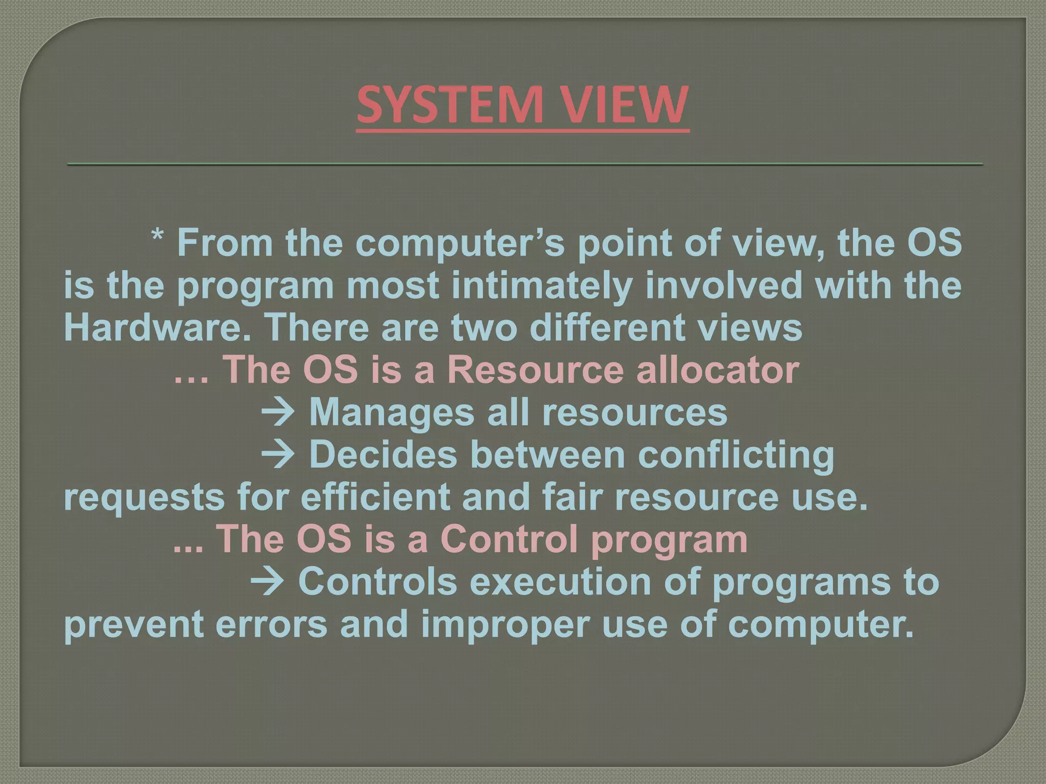 Operating System - Part 1 | PPT