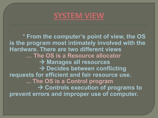 Operating System - Part 1 | PPT