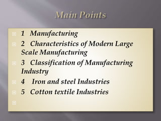 PPT for class 12 arts geography students on secondary activity | PPTX