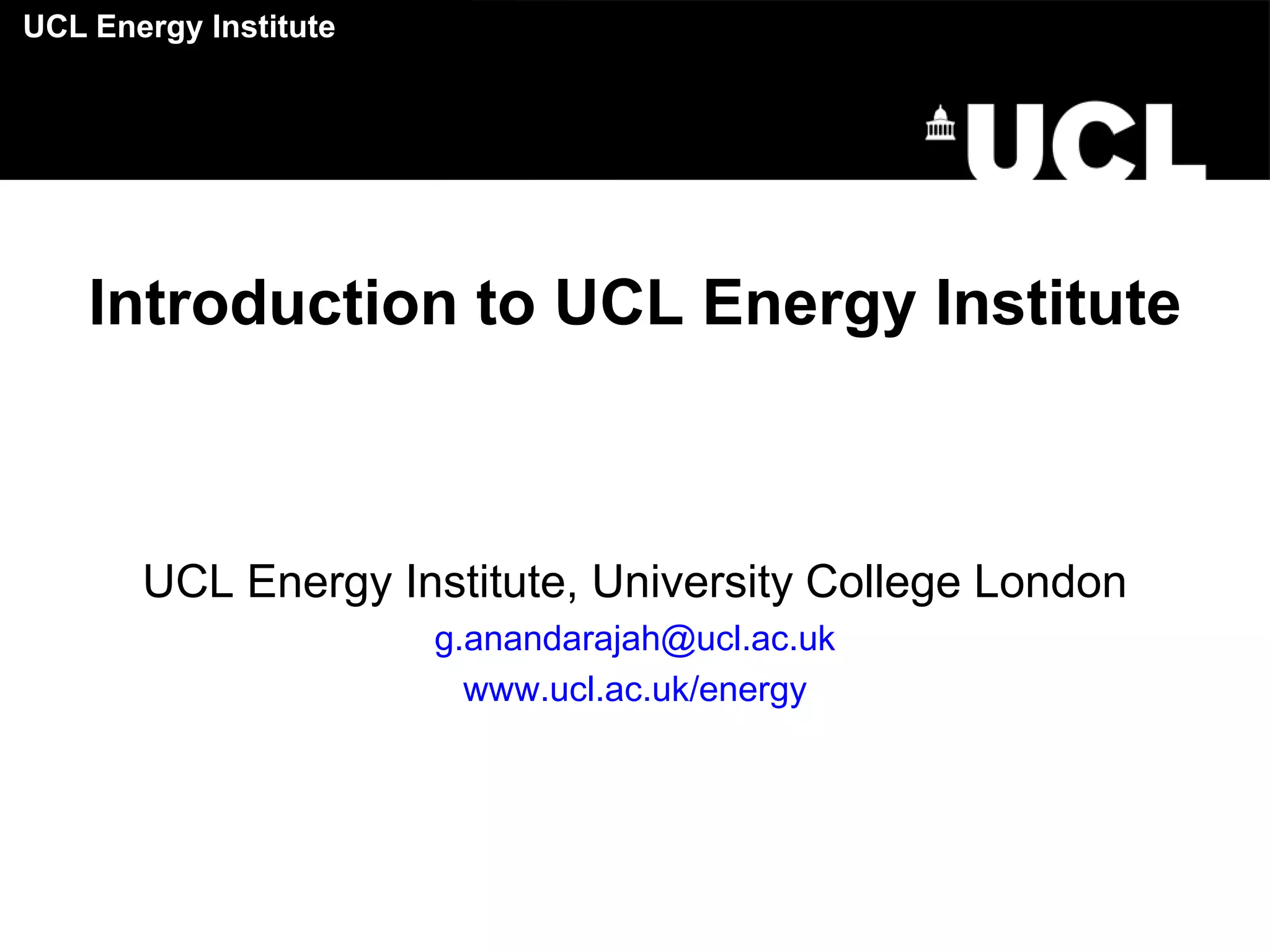 Introduction section 1 - UCL | PPTX