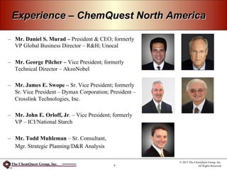 Introduction to ChemQuest | PDF | Management Consulting Industry ...