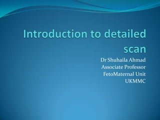 Introduction to detailed scan | PPTX