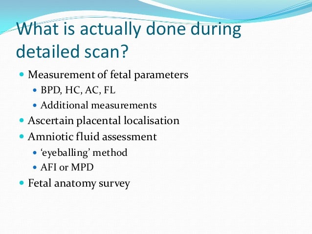Introduction To Detailed Scan