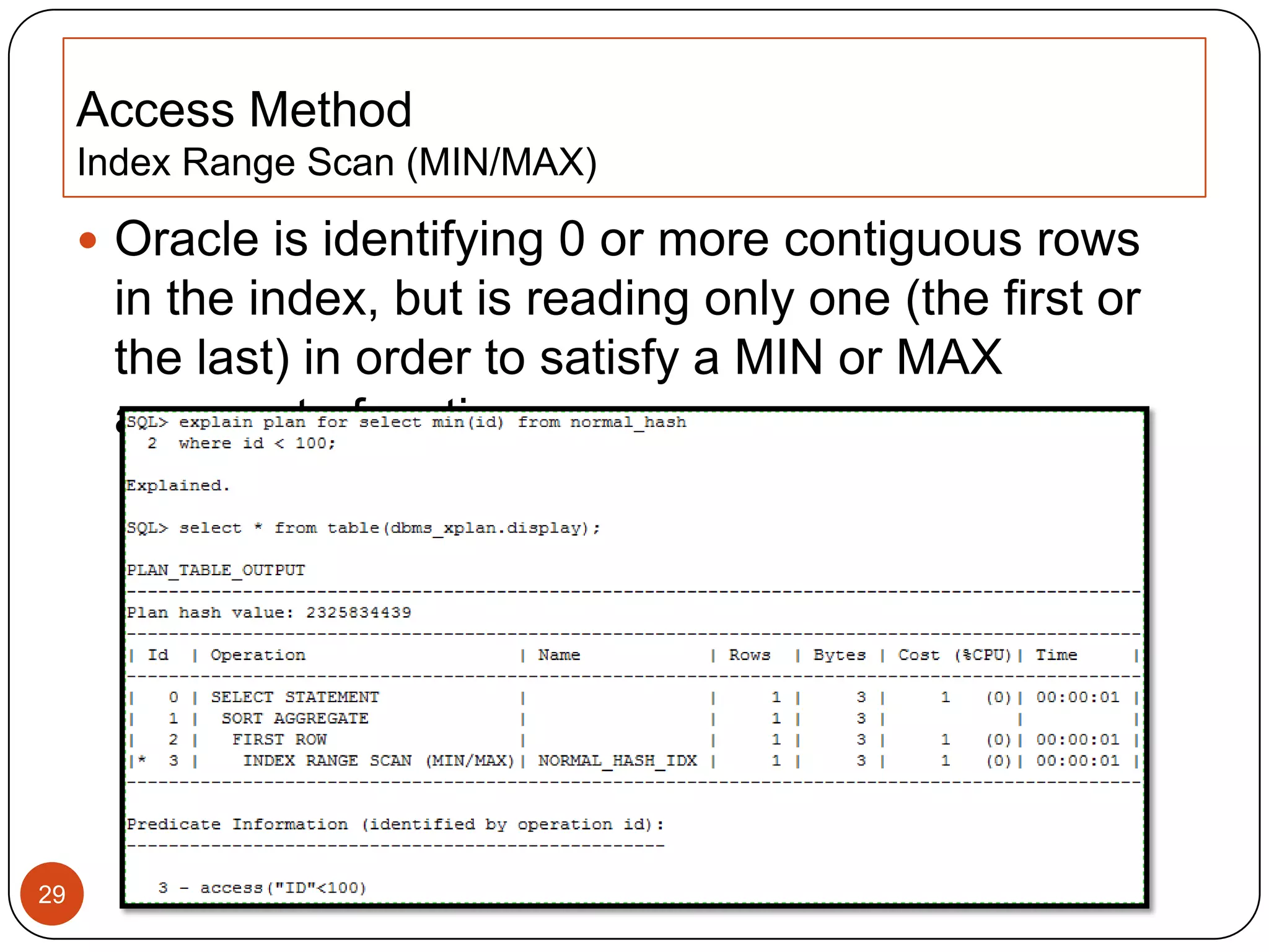 Introduction to oracle optimizer | PPTX