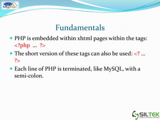 Introduction to php | PPTX