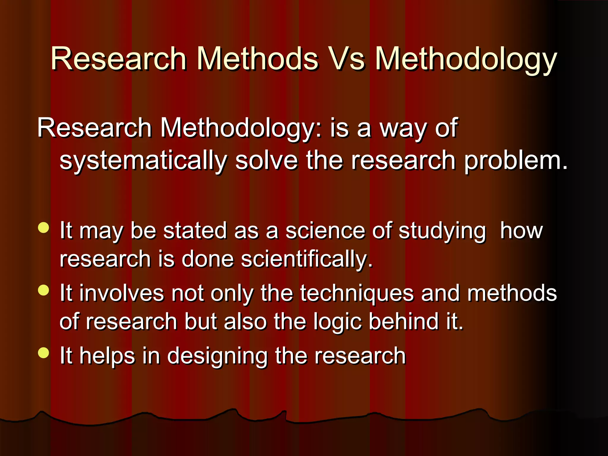 Introduction to research methodology | PPT