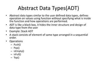 Introduction to Data Structures | PPTX