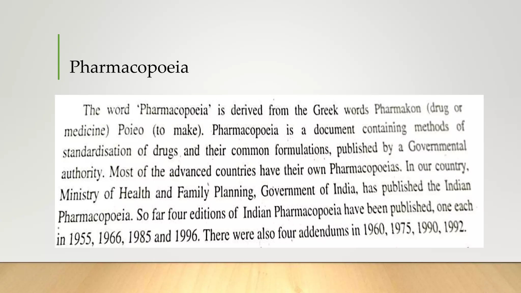 Introduction to Pharmaceutical chemistry I first yr/D. pharmacy | PPTX
