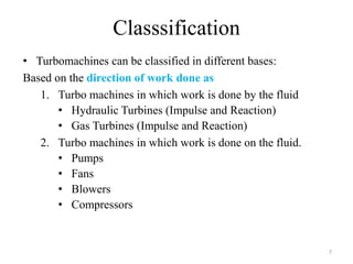 Introduction to turbomachinery | PPTX