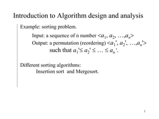 Algorithm Design and Analysis | PPT