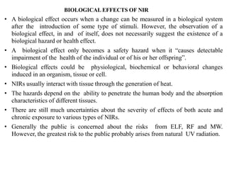 Effect of non-ionizing electromagnetic field | PPTX