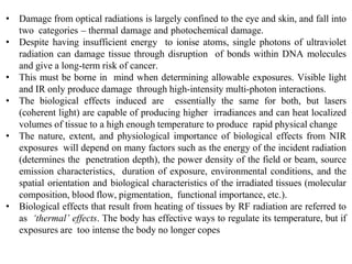 Effect of non-ionizing electromagnetic field | PPTX