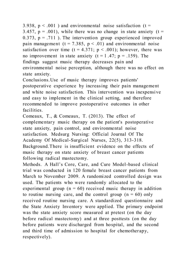 Introduction. unrelieved postoperative pain remains a common probl ...