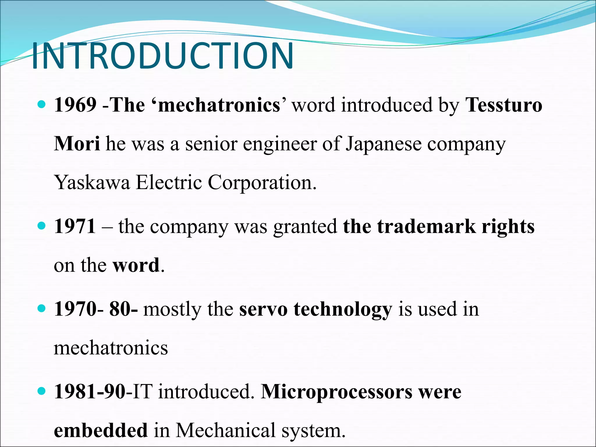 MECHATRONICS-Introduction | PPT