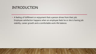 Impact of Job Satisfaction and Job Dissatisfaction on Employees ...