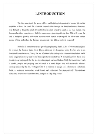 Fire fighting Robot | DOCX