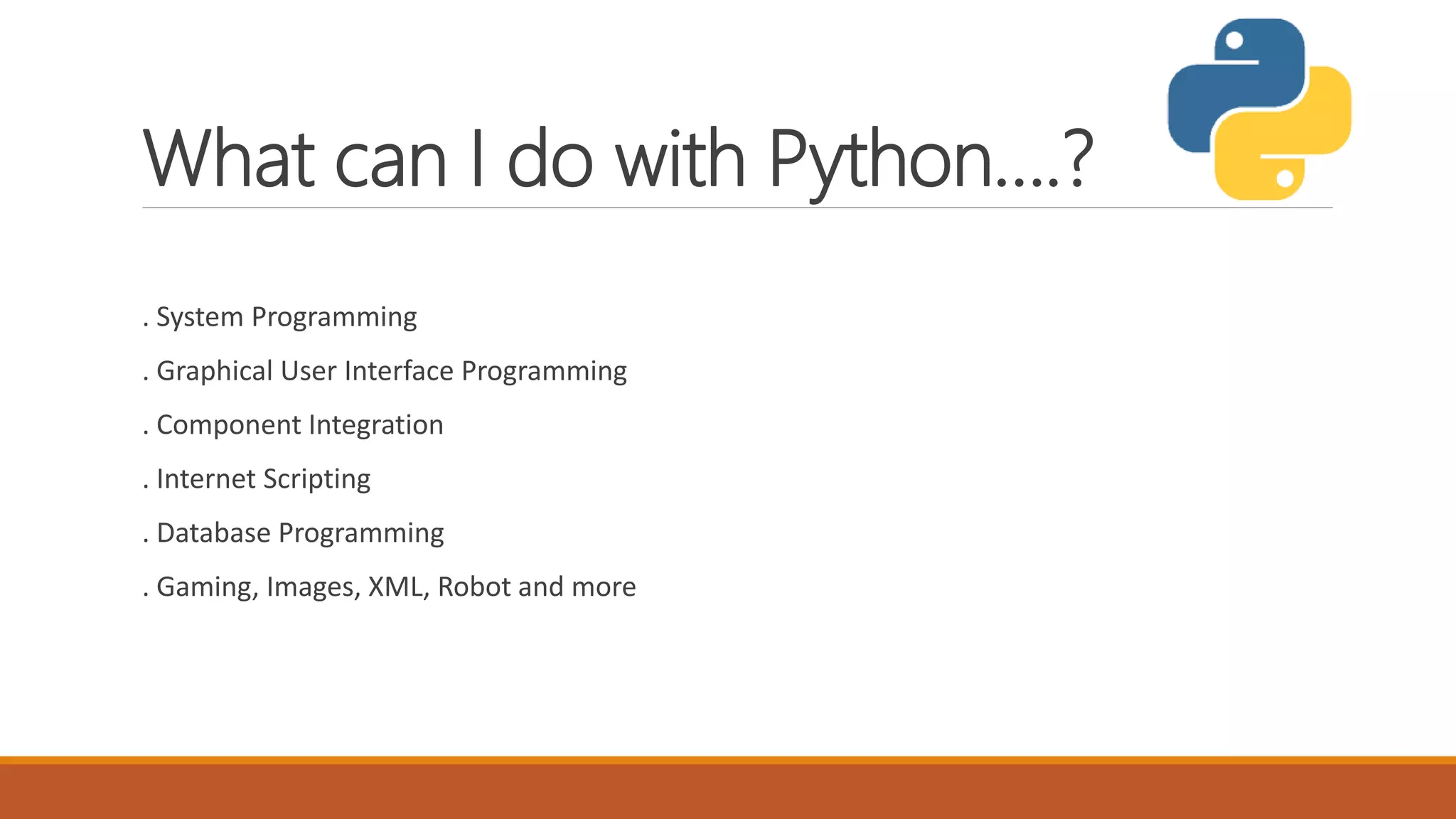 Introduction to python | PPTX