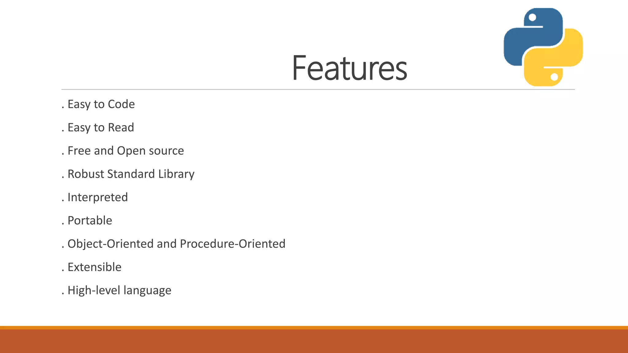 Introduction to python | PPT
