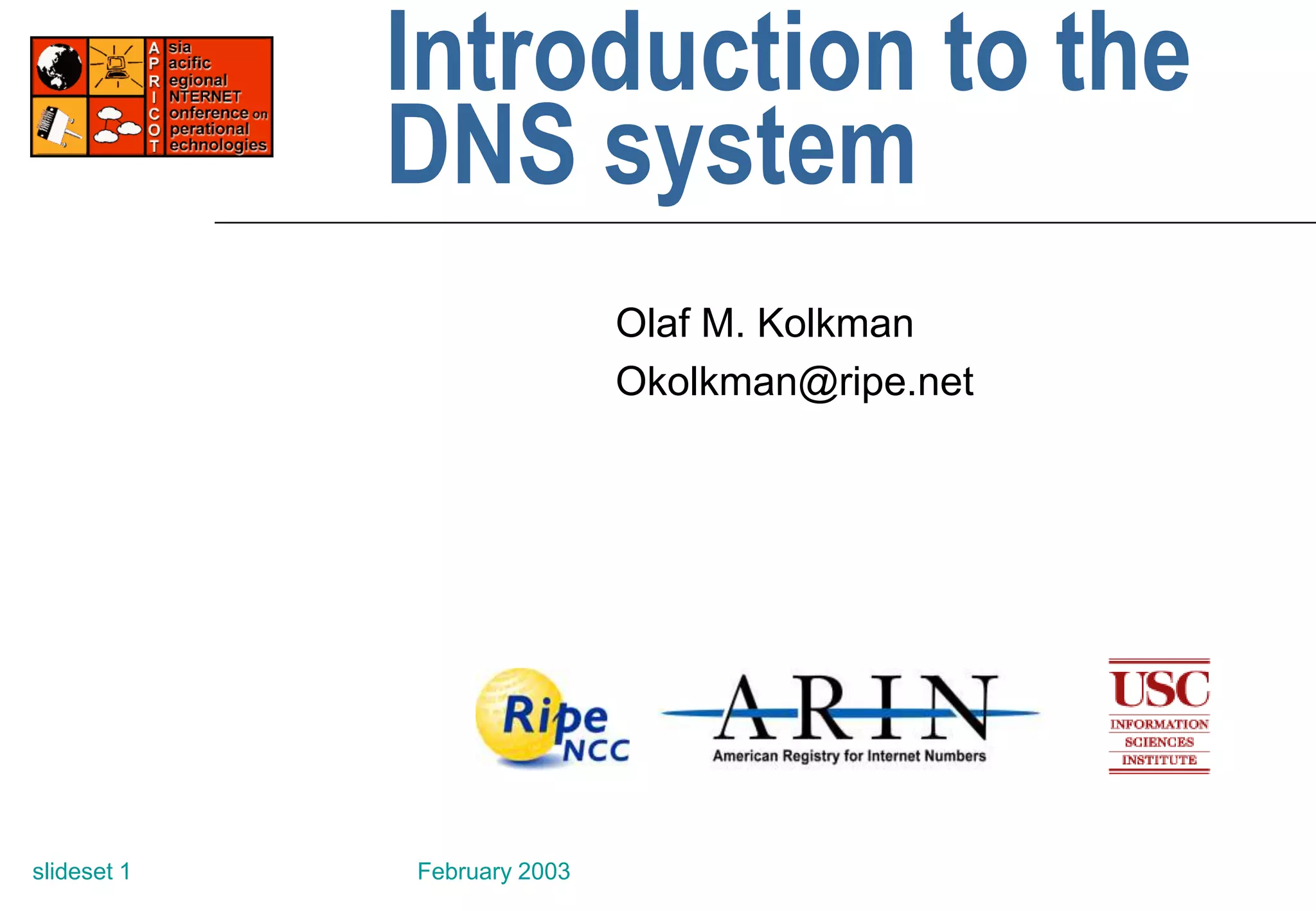 Introduction to the DNS System | PPT