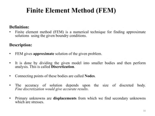 Introduction to finite element method | PPT