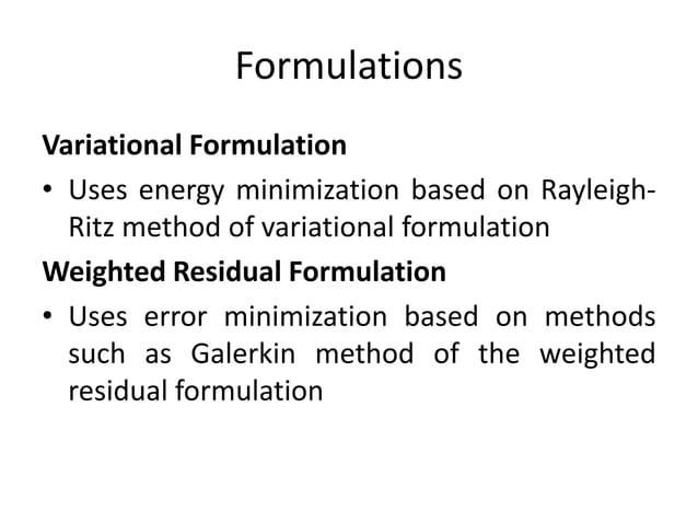 Introduction To Finite Element Method Ppt