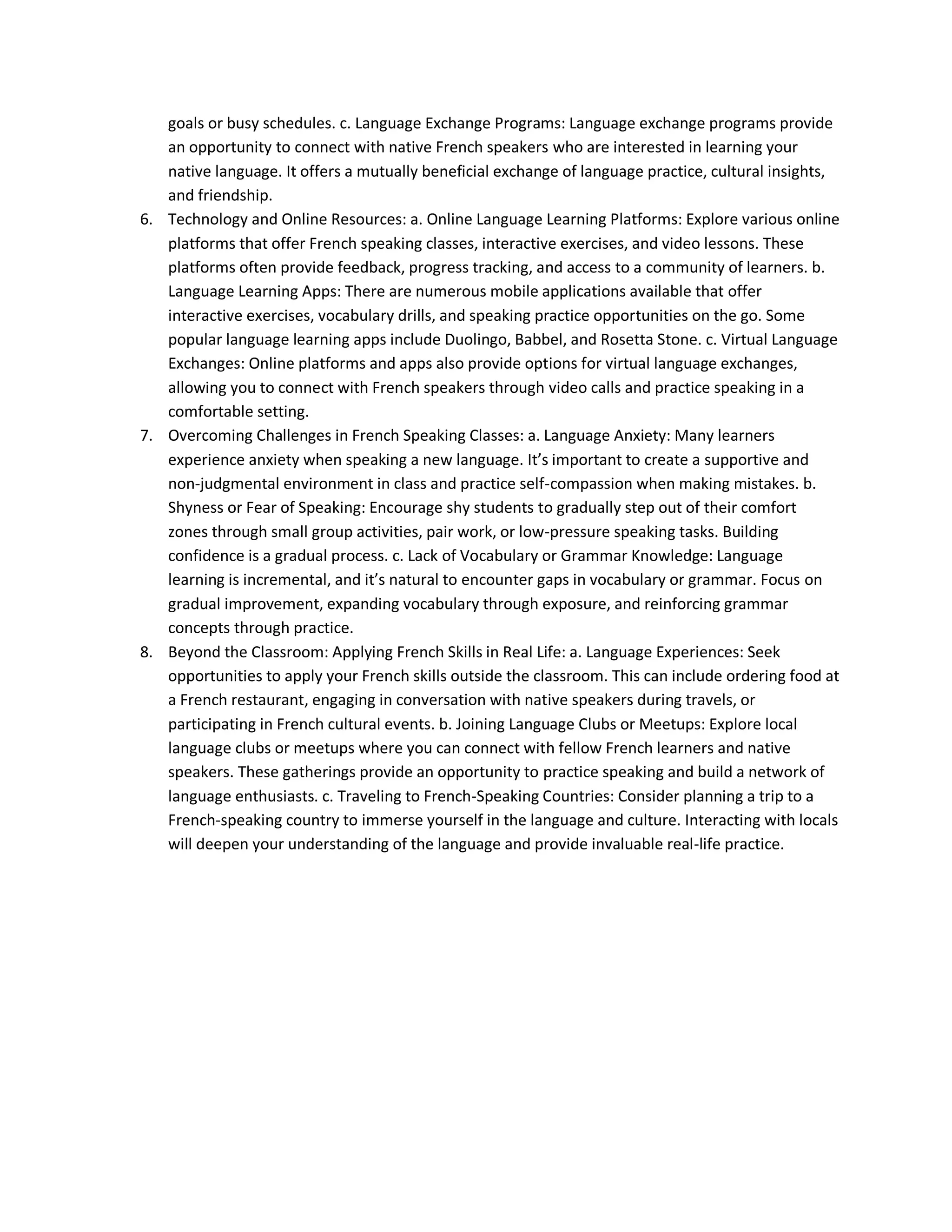 Mastering French: A Journey through French Speaking Classes.pdf