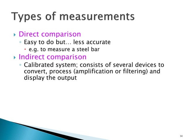 EMI Introduction types of measurements static dynamic | PPT