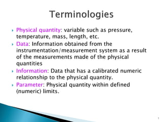 EMI Introduction types of measurements static dynamic | PPT
