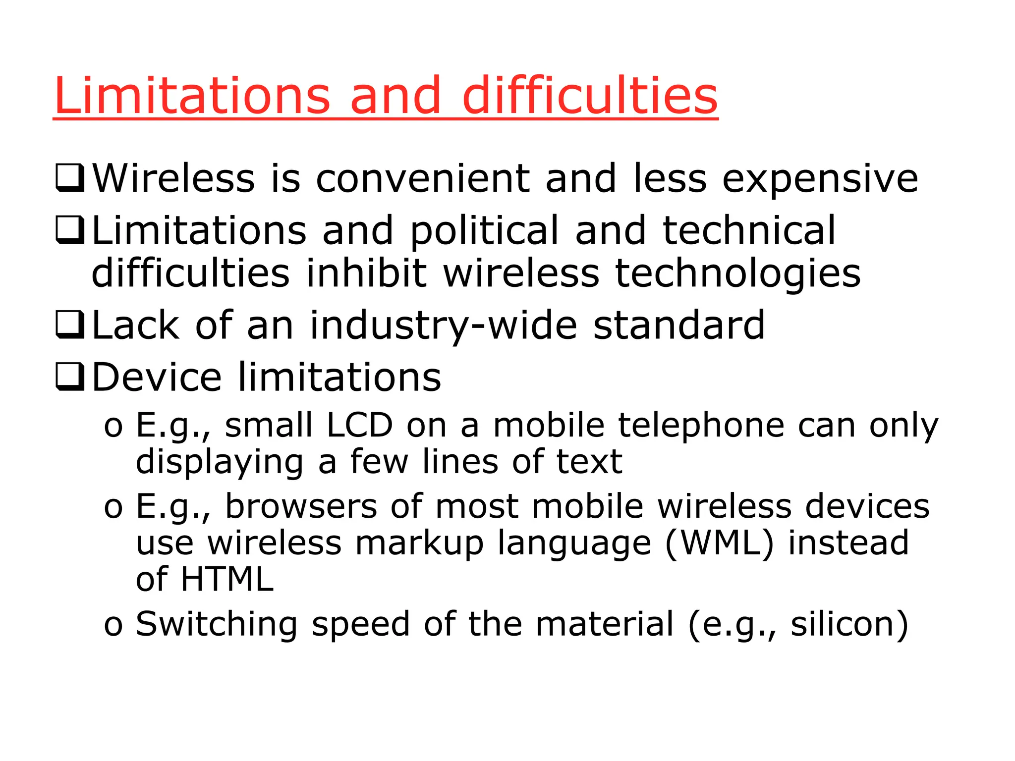 Wireless Networks : types, usage and evolution | PPT