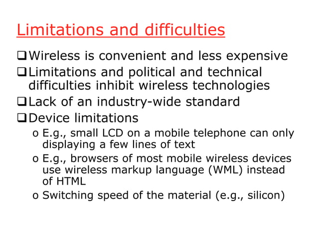 Wireless Networks : types, usage and evolution | PPT