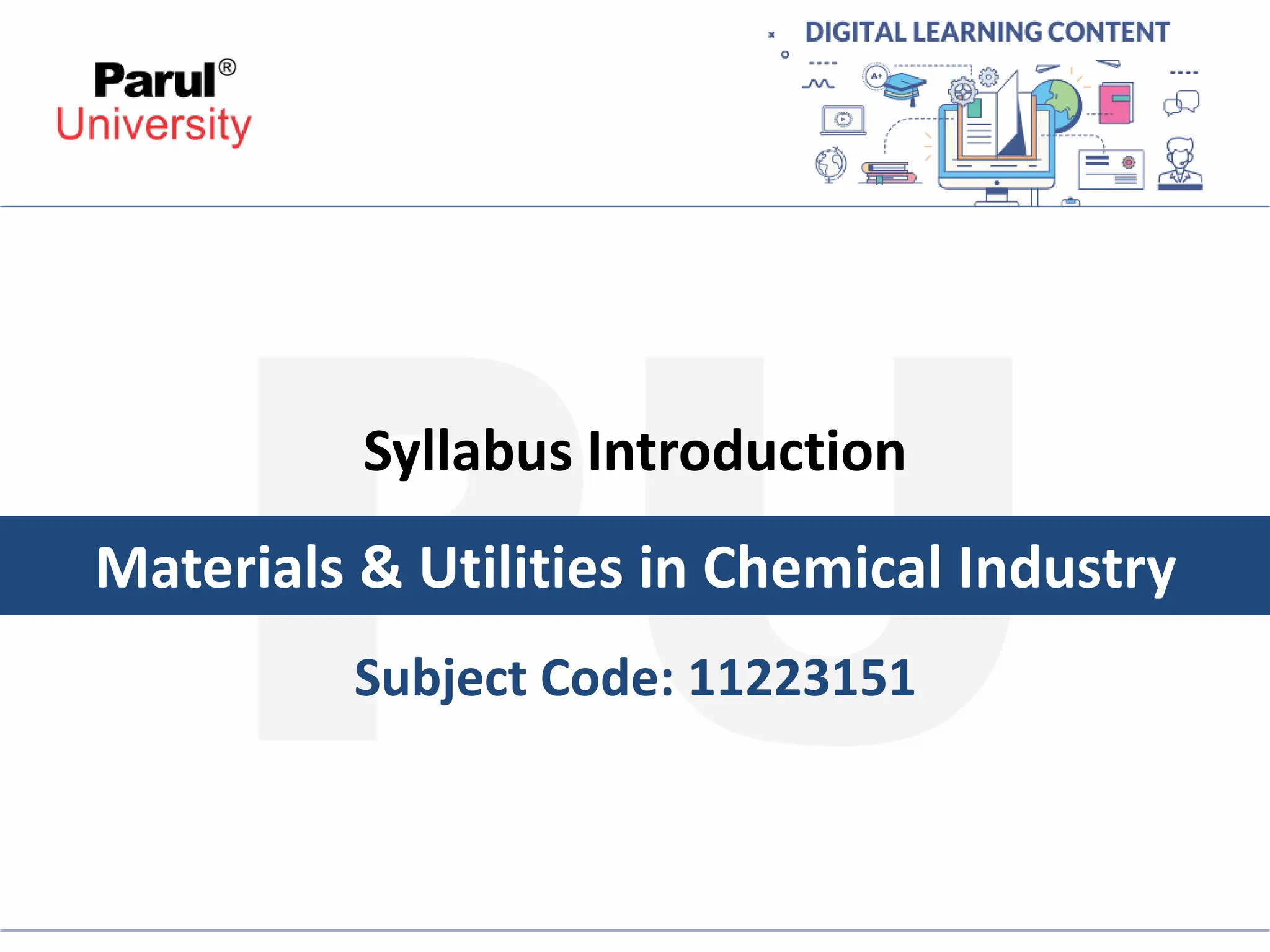 Introduction of material utilities in chemical industries | PPTX