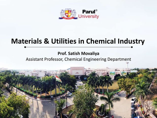 Introduction of material utilities in chemical industries | PPTX ...