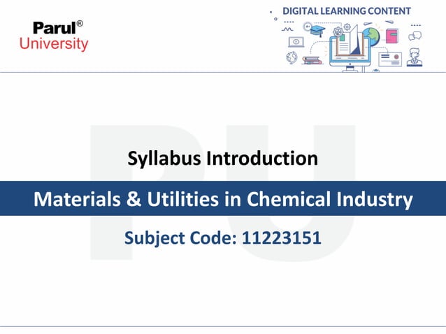 Introduction of material utilities in chemical industries | PPTX ...