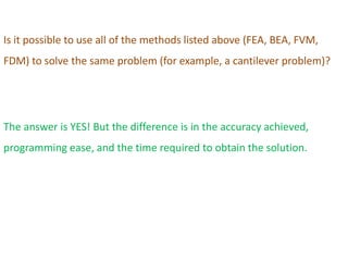 Introduction of finite element analysis1 | PPTX | Physics | Science