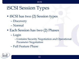 UNH InterOperability Lab - iSCSI Introduction | PPT