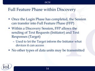 UNH InterOperability Lab - iSCSI Introduction | PPT