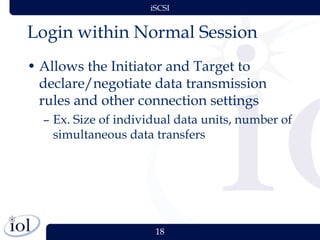 UNH InterOperability Lab - iSCSI Introduction | PPT