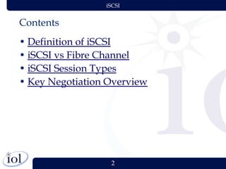 UNH InterOperability Lab - iSCSI Introduction | PPT