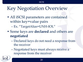 UNH InterOperability Lab - iSCSI Introduction | PPT